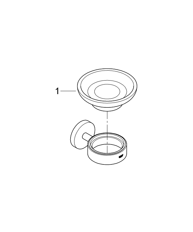Essentials Soap dish with holder | GROHE