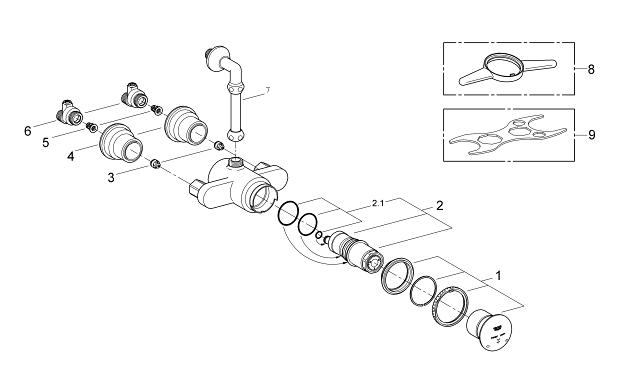 Contromix Public Self-closing shower mixer 1/2″ | GROHE