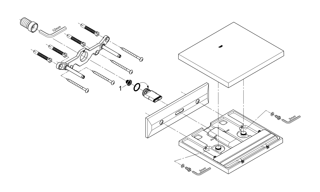 Allure Brilliant Cascade spout for bath and shower | GROHE