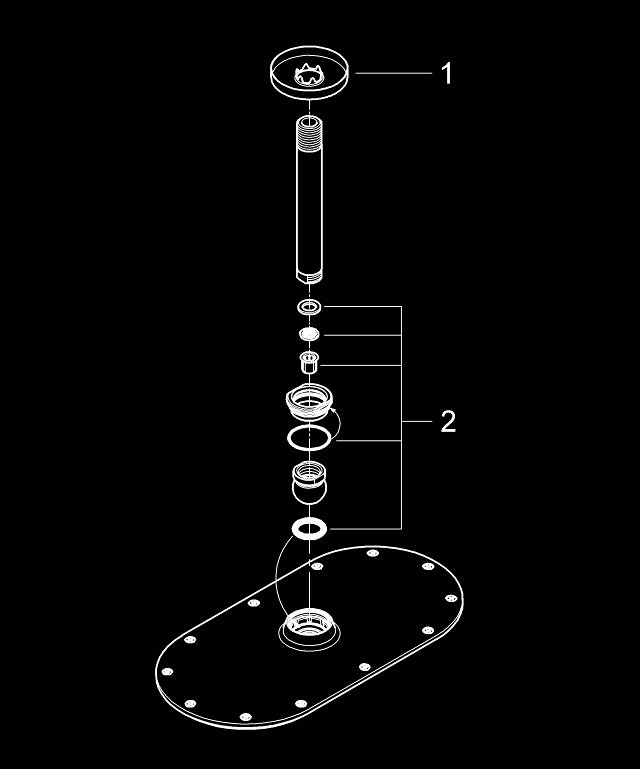 Rainshower Veris 300 Head shower set ceiling 142 mm, 1 spray | GROHE