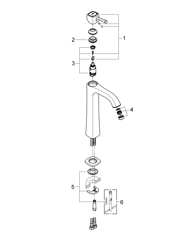 Grandera Monocomando de lavatório 1/2″ Tamanho XL | GROHE - Grohe AG ...