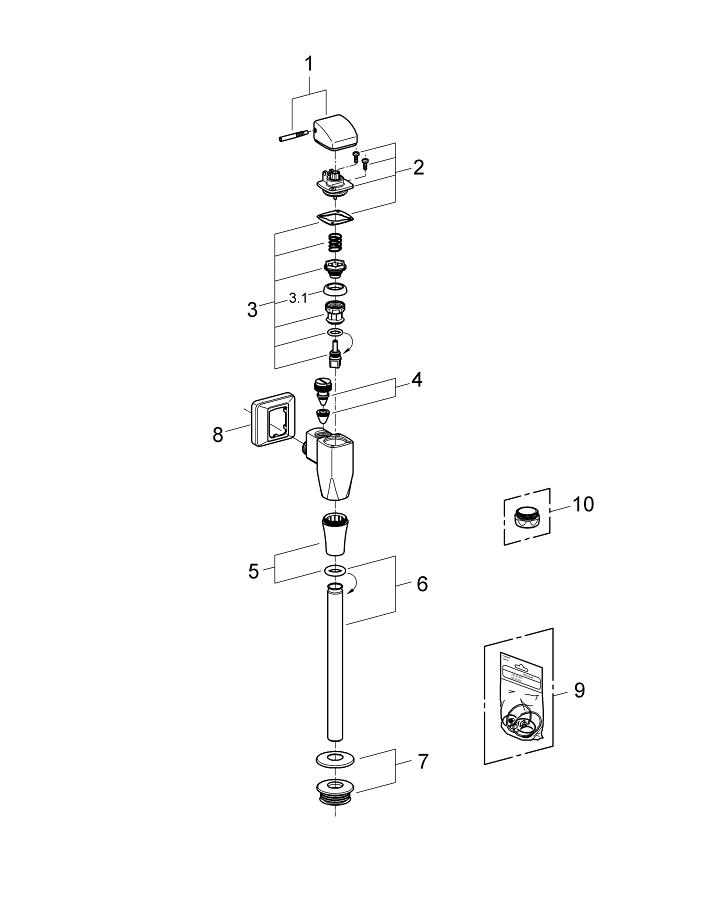 Urinal flush valve | GROHE