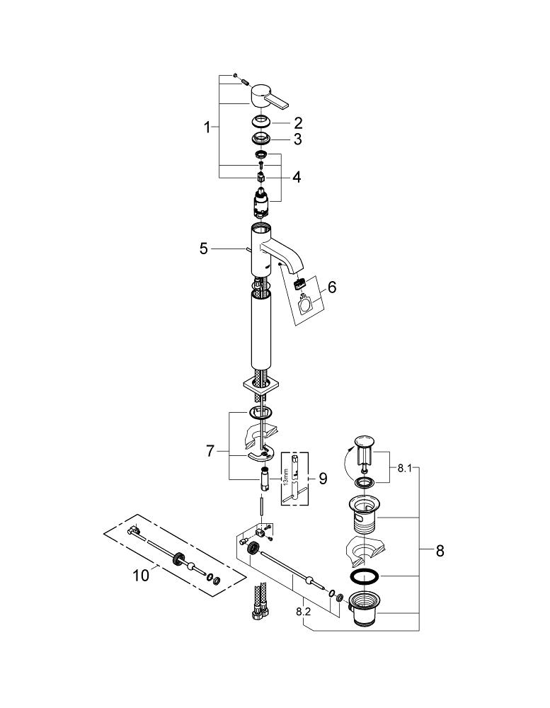 Allure Single-lever basin mixer 1/2″ XL-Size | GROHE