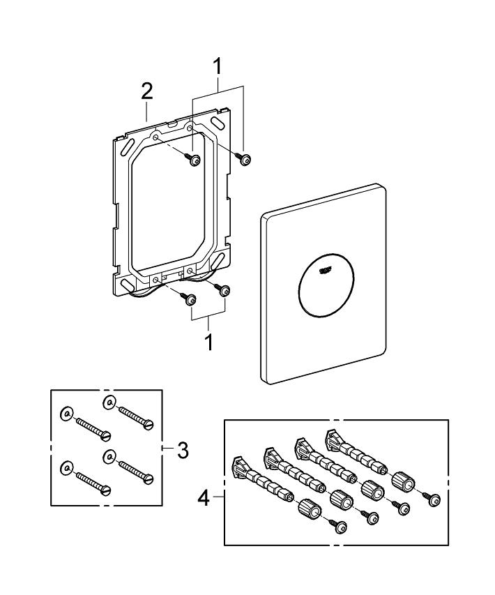 Skate Flush plate | GROHE