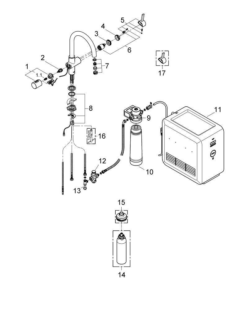 高仪波蓝 单把手高出水口厨房龙头 | 德国高仪中国官方网站