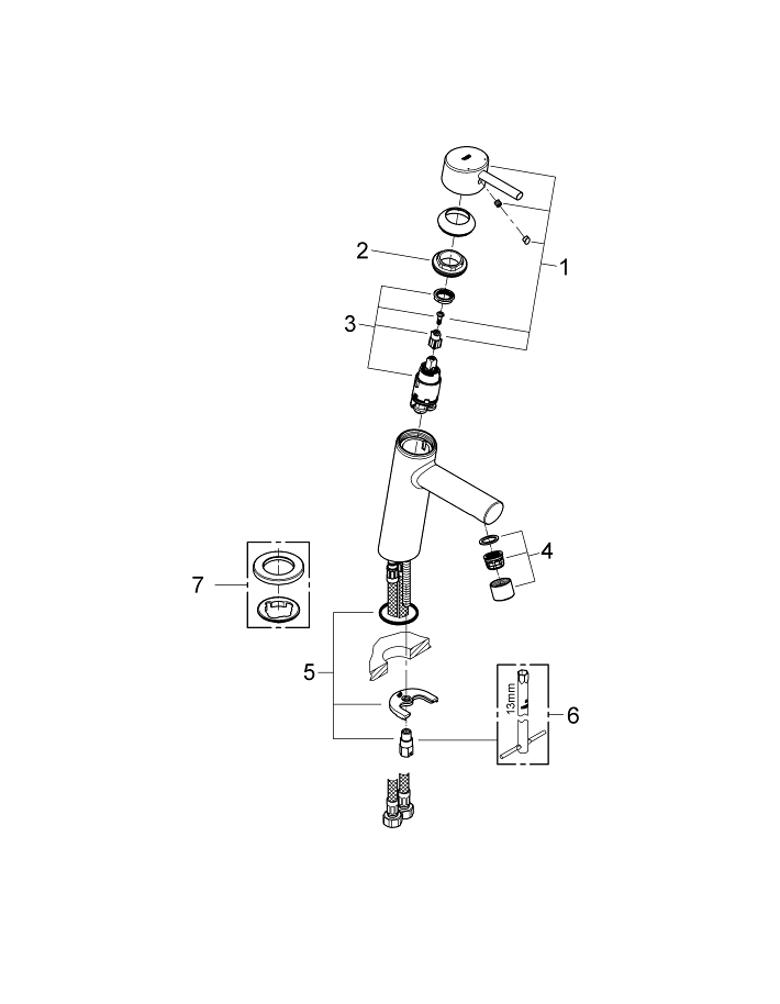 Concetto Single-lever basin mixer 1/2″ M-Size | GROHE