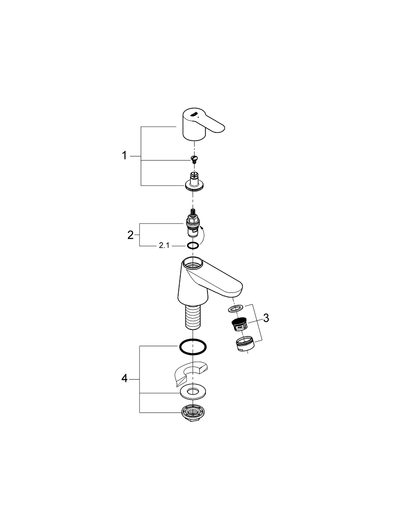 BauEdge Pillar tap 1/2″ XS-Size | GROHE