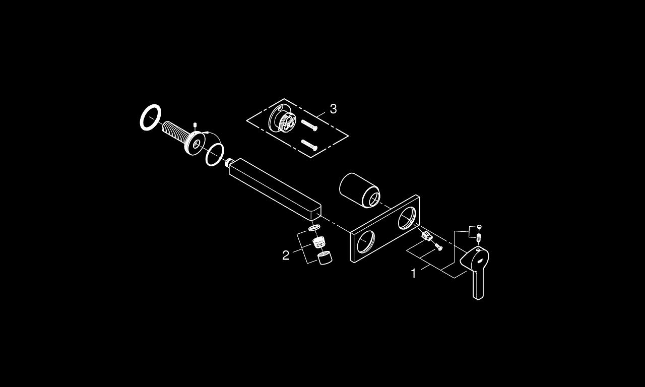 Lineare 2-hole basin mixer M-Size | GROHE