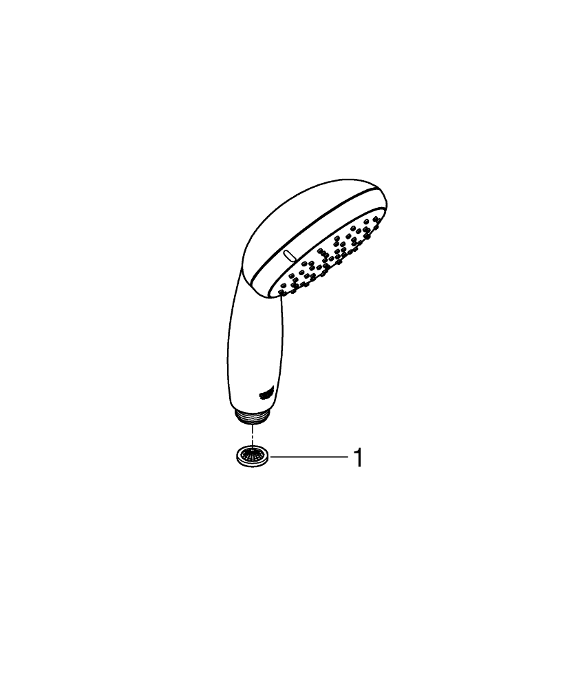 Vitalio Start 100 Handbrause 2 Strahlarten | GROHE