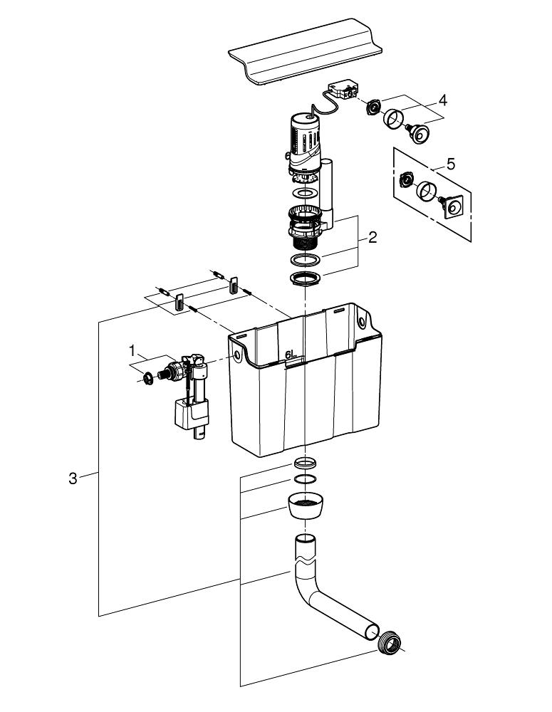 Concealed flushing cistern | GROHE