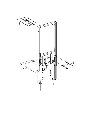 Rapid SL Element for bidet, 1.13 m installation height | GROHE