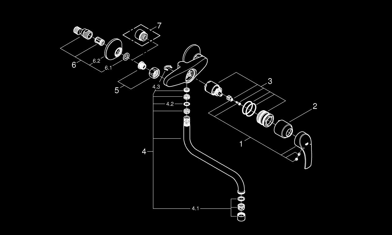 Eurosmart Single-lever sink mixer 1/2″ | GROHE