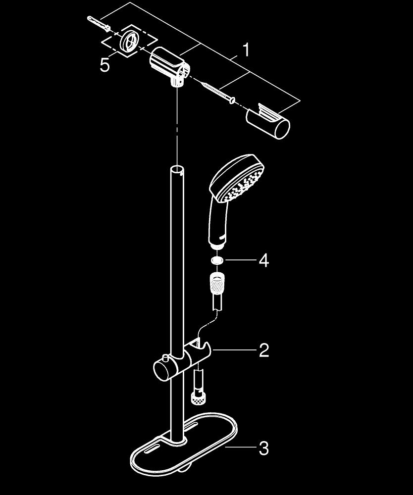 Tempesta Cosmopolitan 100 Shower rail set 1 spray | GROHE 官方網站