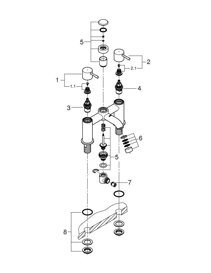 Essence Bath/shower mixer | GROHE