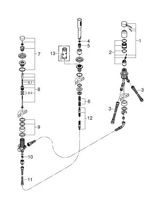 Essence 3-otworowa bateria wannowa | GROHE