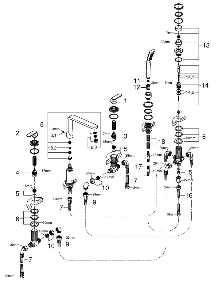Veris Five-hole bath combination | GROHE 官方網站