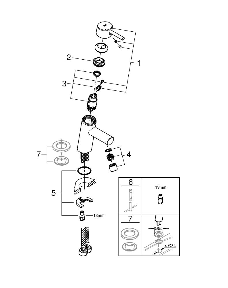 Concetto Single-lever basin mixer S-Size | GROHE