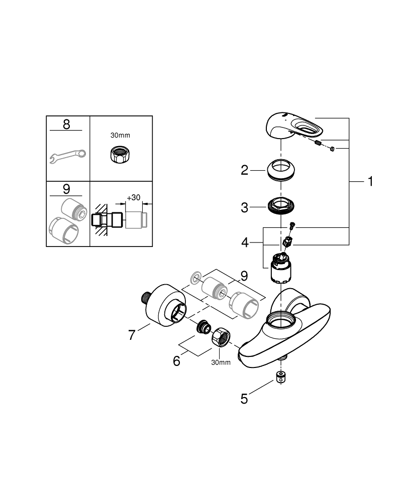 Eurostyle Single-lever shower mixer 1/2″ | GROHE