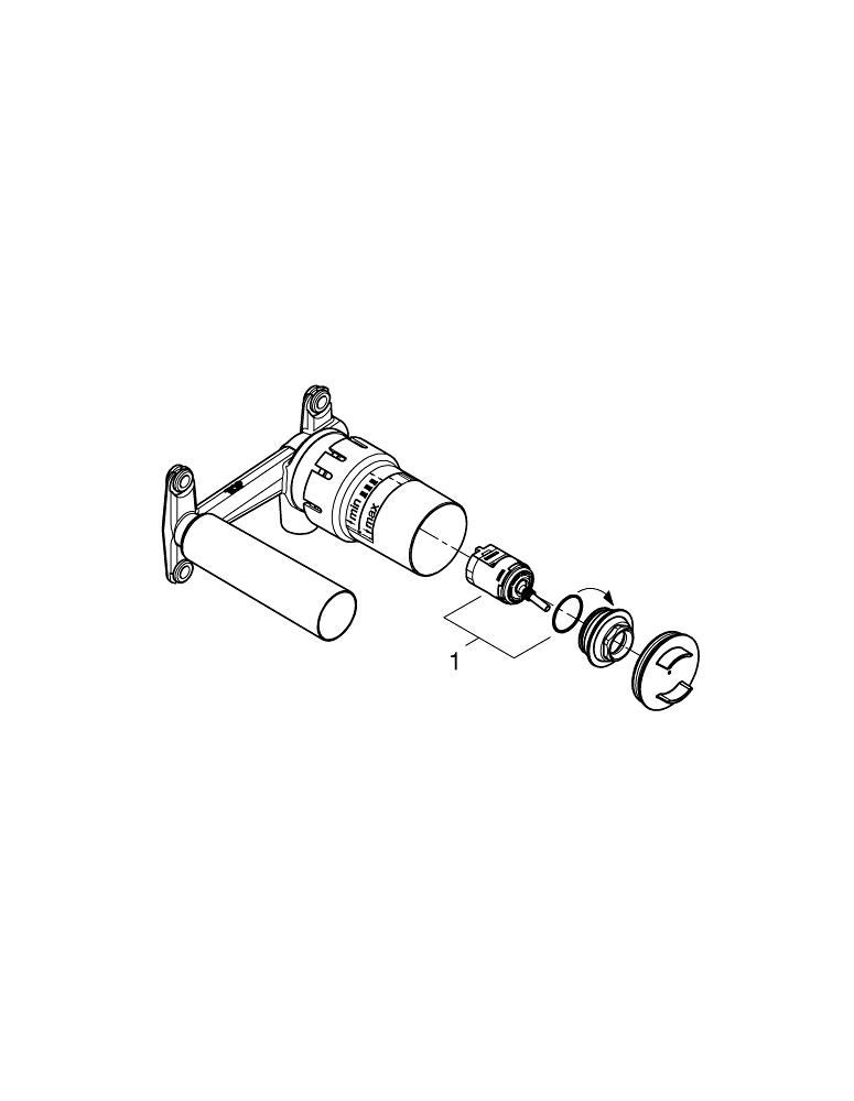 Joystick mixer 1/2″, concealed body | GROHE