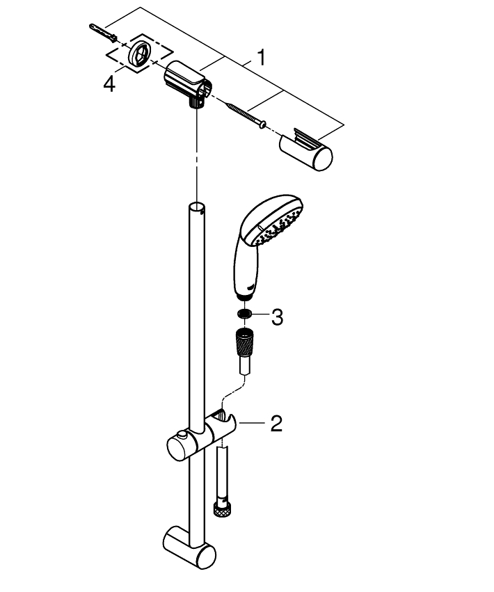 Vitalio Go 100 Doucheset | GROHE