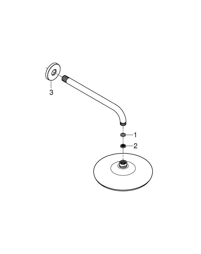 Tempesta 210 Head shower set 286 mm, 1 spray | GROHE