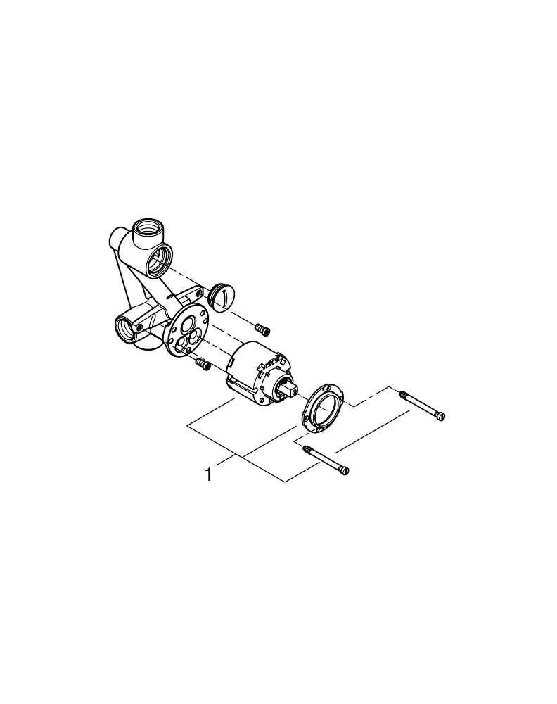 Single-lever mixer 1/2″, concealed body | GROHE