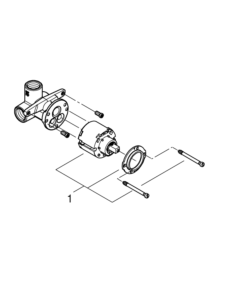 Single-lever mixer 1/2″ concealed body | GROHE