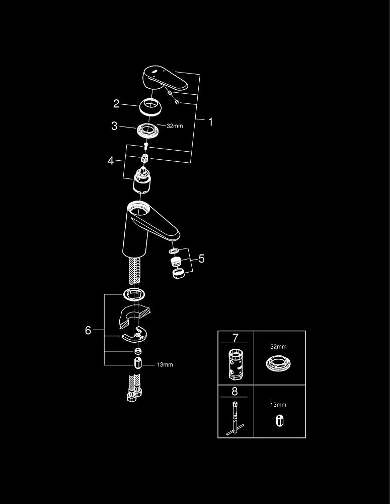 Eurodisc Cosmopolitan Single-lever basin mixer S-Size | GROHE