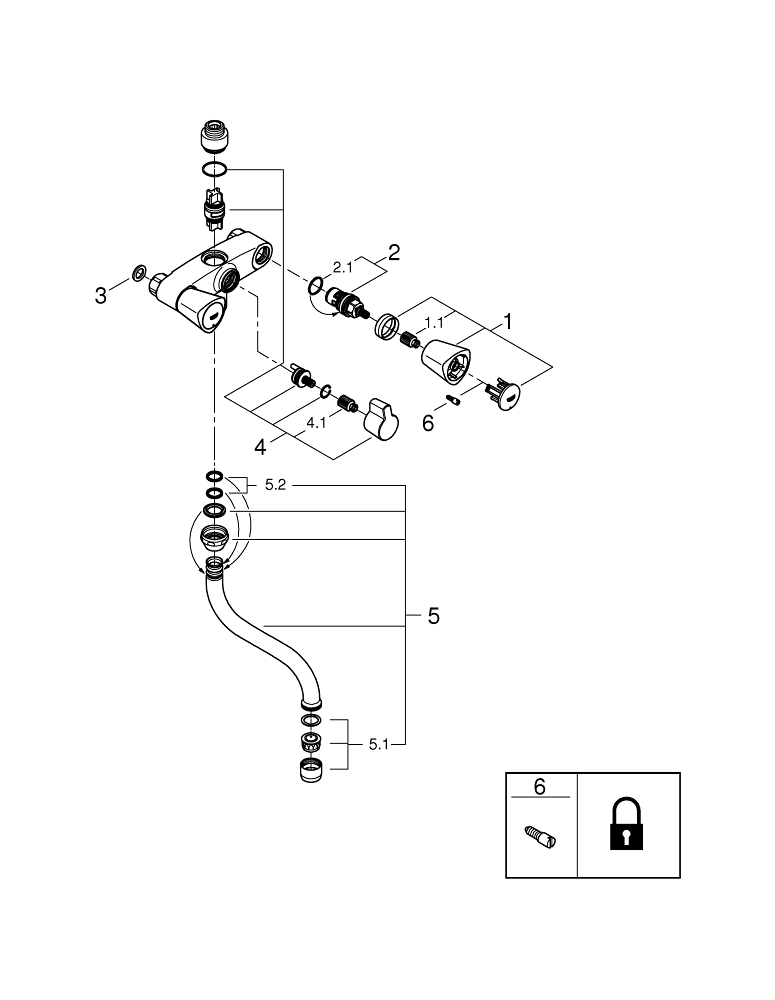Costa S Solid basin mixer | GROHE