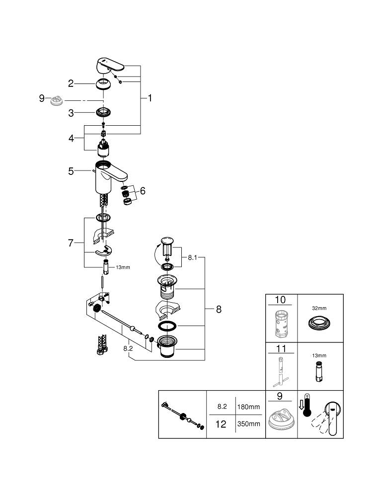 Get Single-lever basin mixer 1/2″ S-Size | GROHE