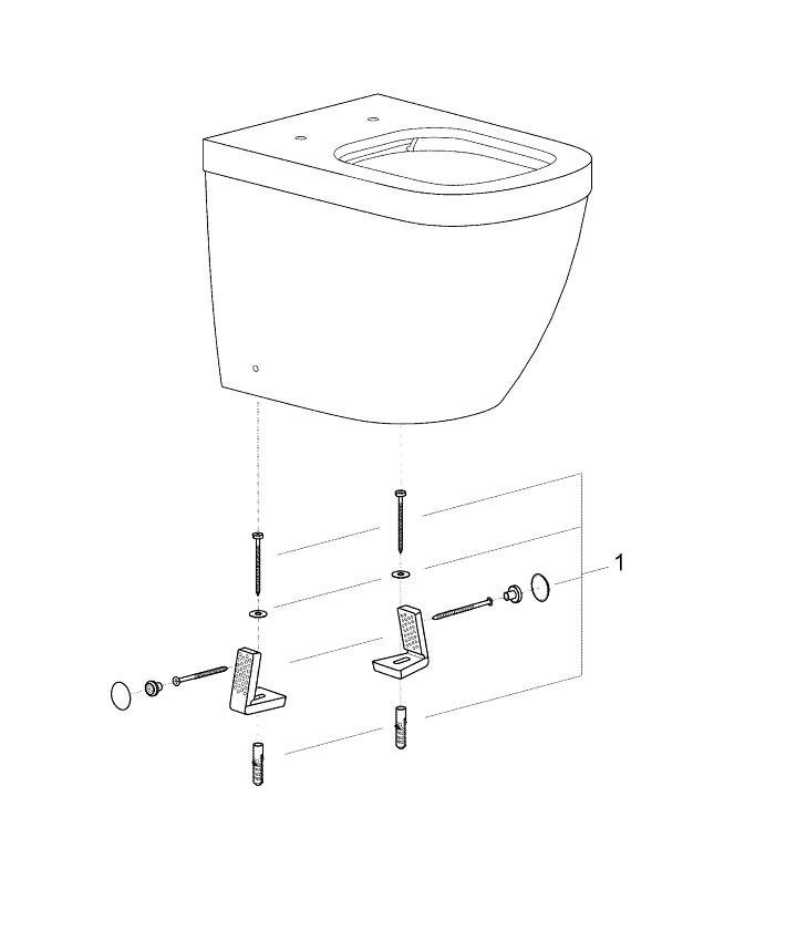 Euro Ceramic Floor standing back to wall WC with HyperClean | GROHE