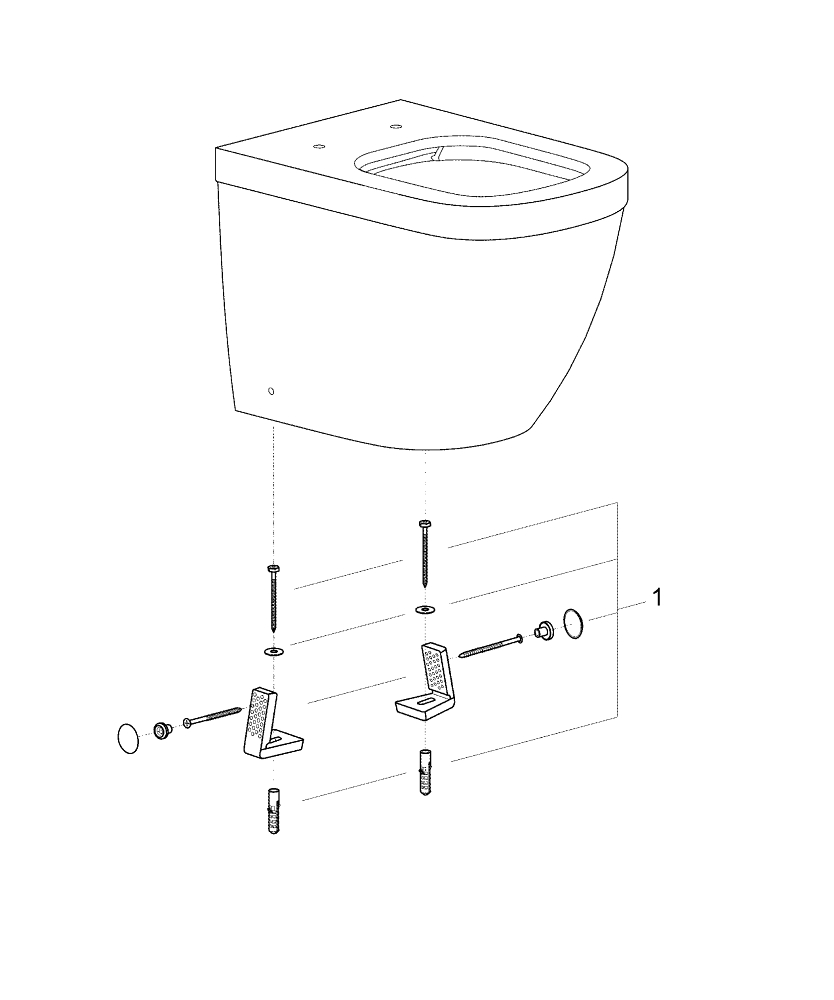 Euro Ceramic Floor standing back to wall WC | GROHE