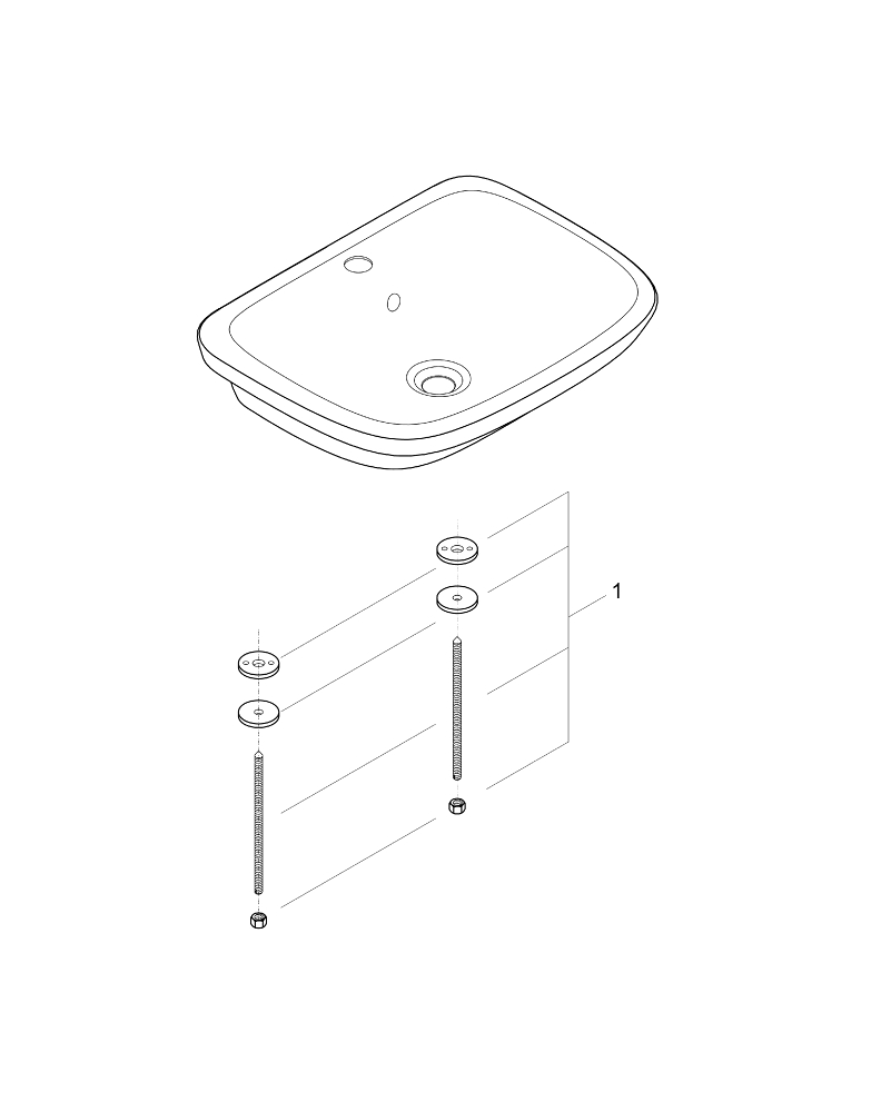 Eurostyle Counter basin 60 | GROHE