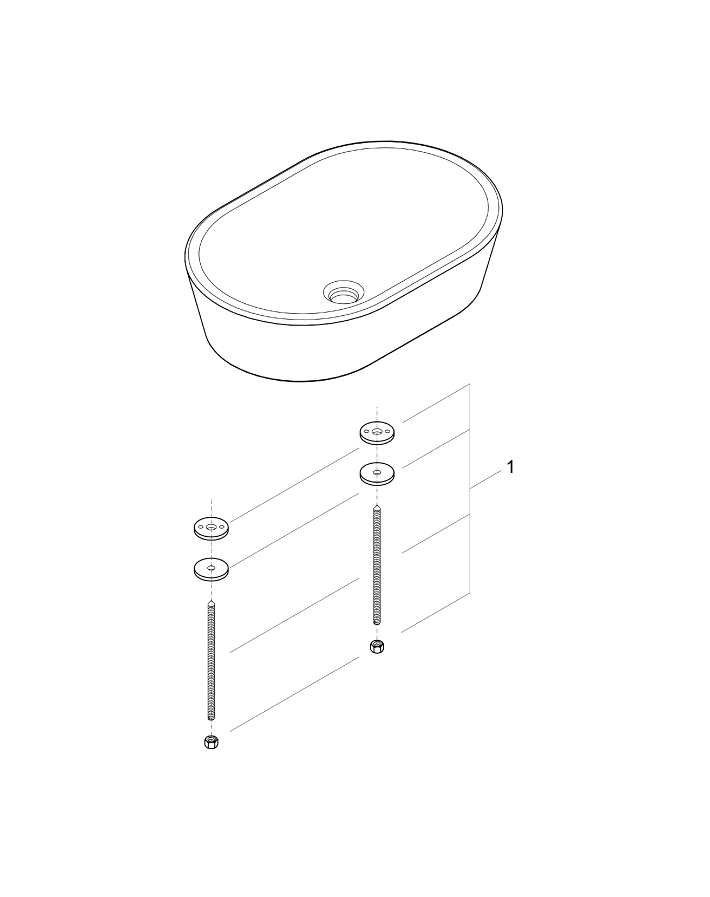 Eurocosmo Vessel basin 60 | GROHE
