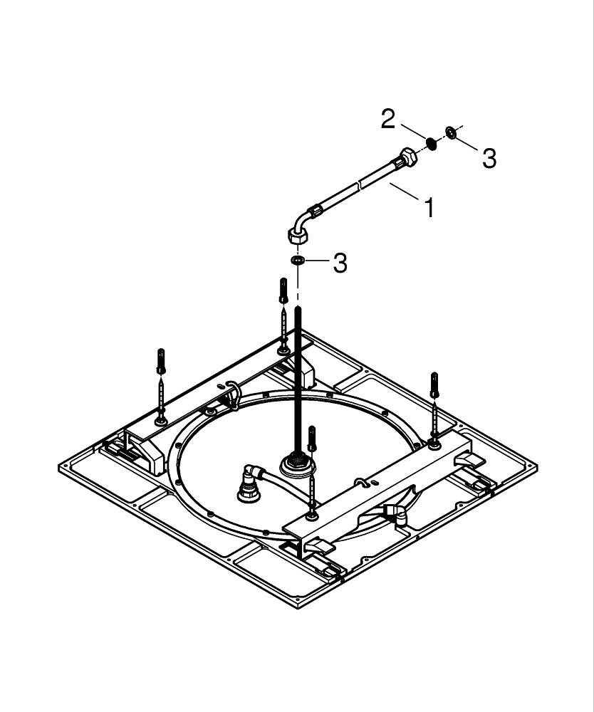 Rainshower F-Series 20″ Ceiling shower 1 spray | GROHE