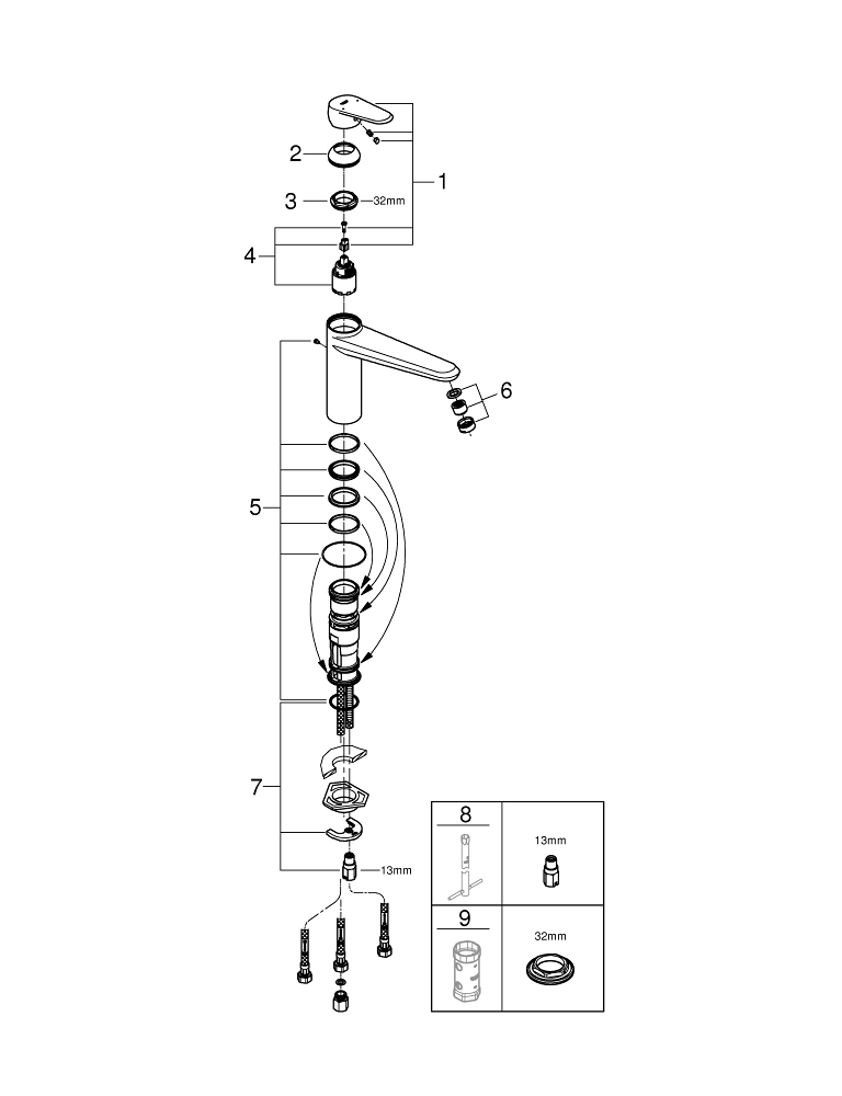 Eurodisc Cosmopolitan Кухненски смесител | GROHE