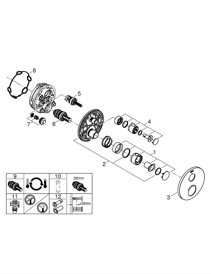 Grohtherm Thermostat mit 1 Absperrventil | GROHE