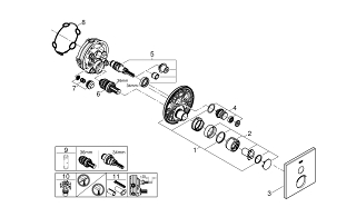 SmartControl Pprikrivena miješalica sa jednim ventilom | GROHE