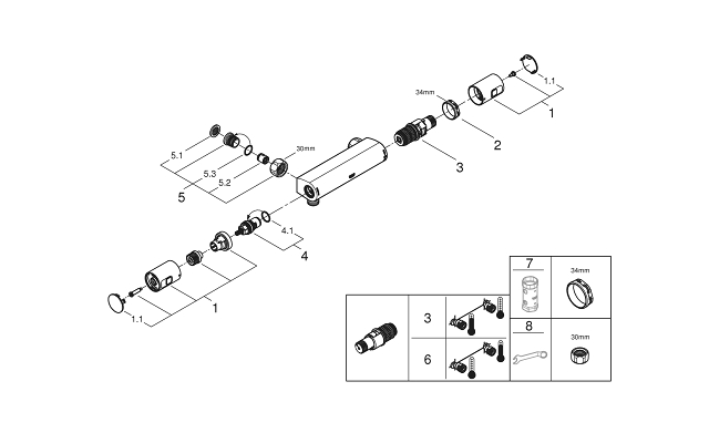 Precision Start Termostatbatteri til dusj | GROHE - Grohe AG Company Page