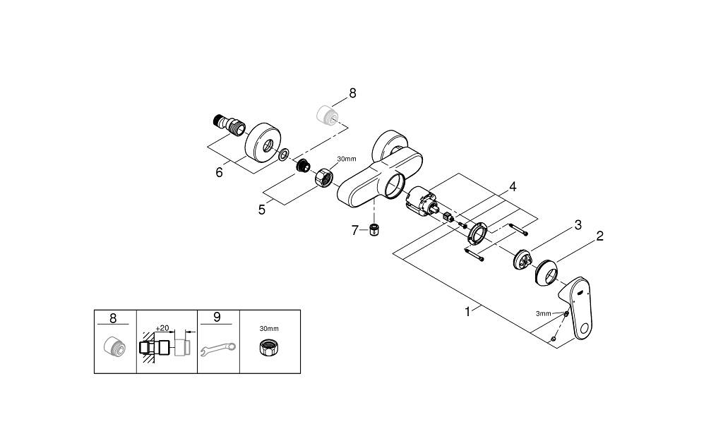 Europlus Single-lever shower mixer 1/2″ | GROHE 官方網站