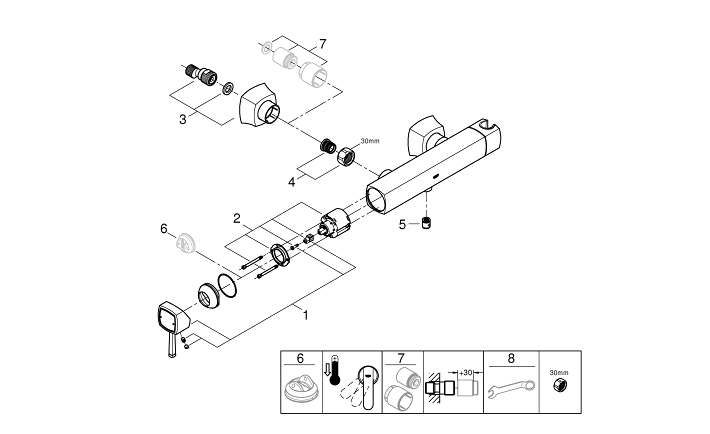 Grandera Single-lever shower mixer 1/2″ | GROHE 官方網站