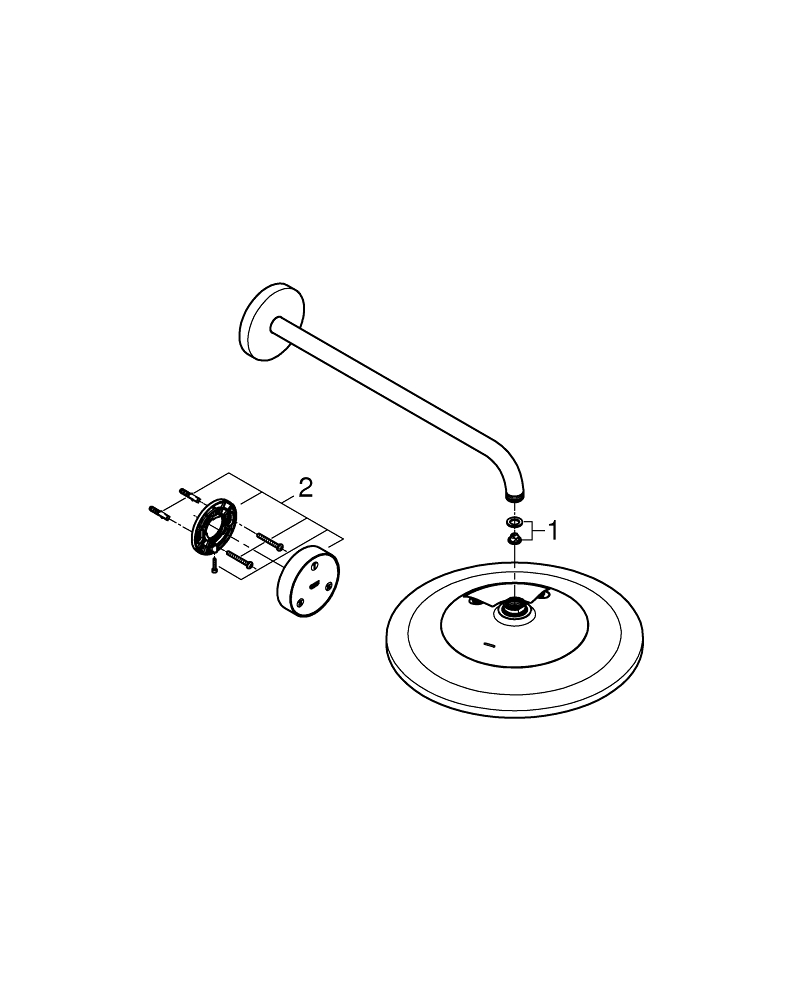 Rainshower SmartConnect 310 Head shower set 422 mm, 2 sprays | GROHE