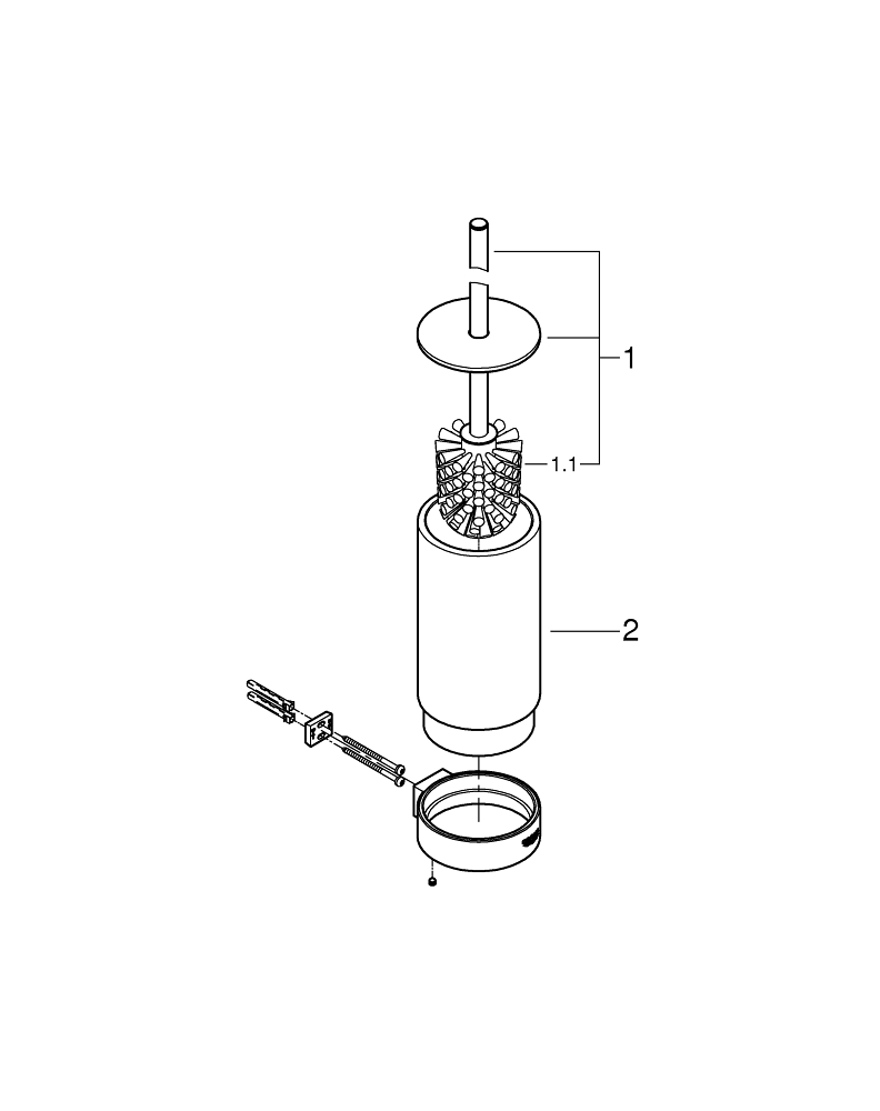 Selection Toilet brush set | GROHE