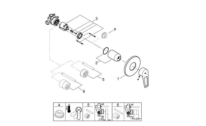 BauLoop Single-lever shower mixer 1/2″ | GROHE