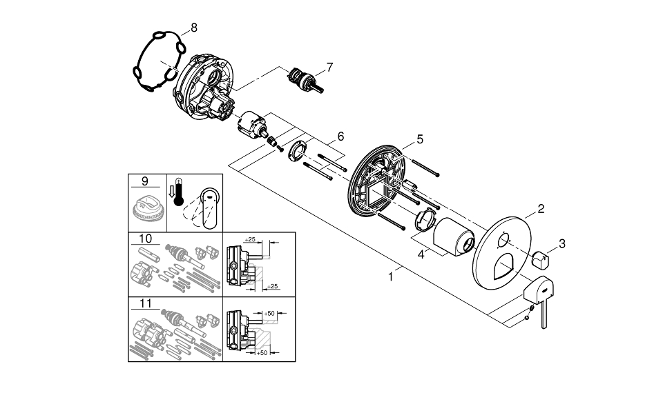 GROHE Plus Single-lever mixer with 3-way diverter | GROHE