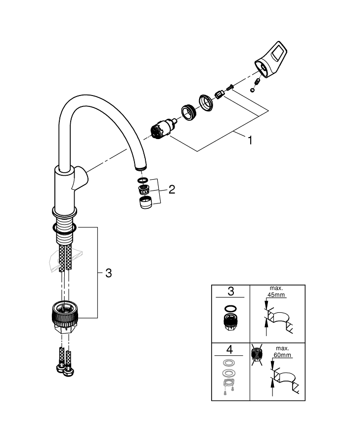 Start Loop Single-lever sink mixer 1/2″ | GROHE