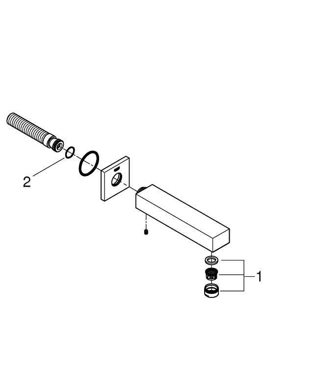 Eurocube Bath spout | GROHE