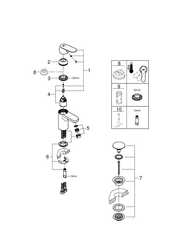 Eurosmart Single-lever sink mixer 1/2″ | GROHE
