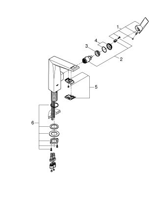Allure Brilliant Monomando de lavabo de 1/2″ Tamaño L | GROHE
