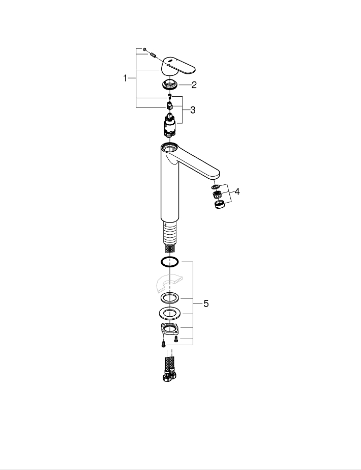 Eurocosmo Single-lever basin mixer 1/2″ XL-Size | GROHE
